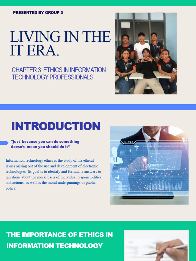 Ethics in Information and Technology Professionals | PDF | Computer ...