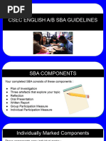 English Language Student SBA Guide | PDF | Citation | Self Esteem