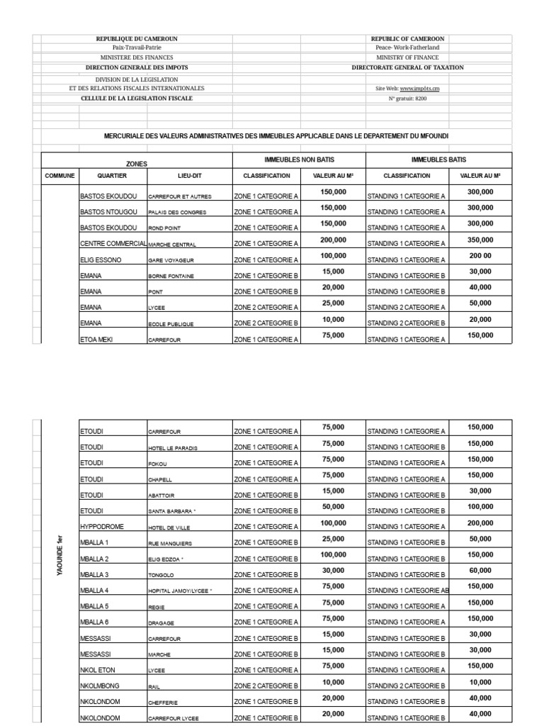 Mercuriale Mfoundi | PDF