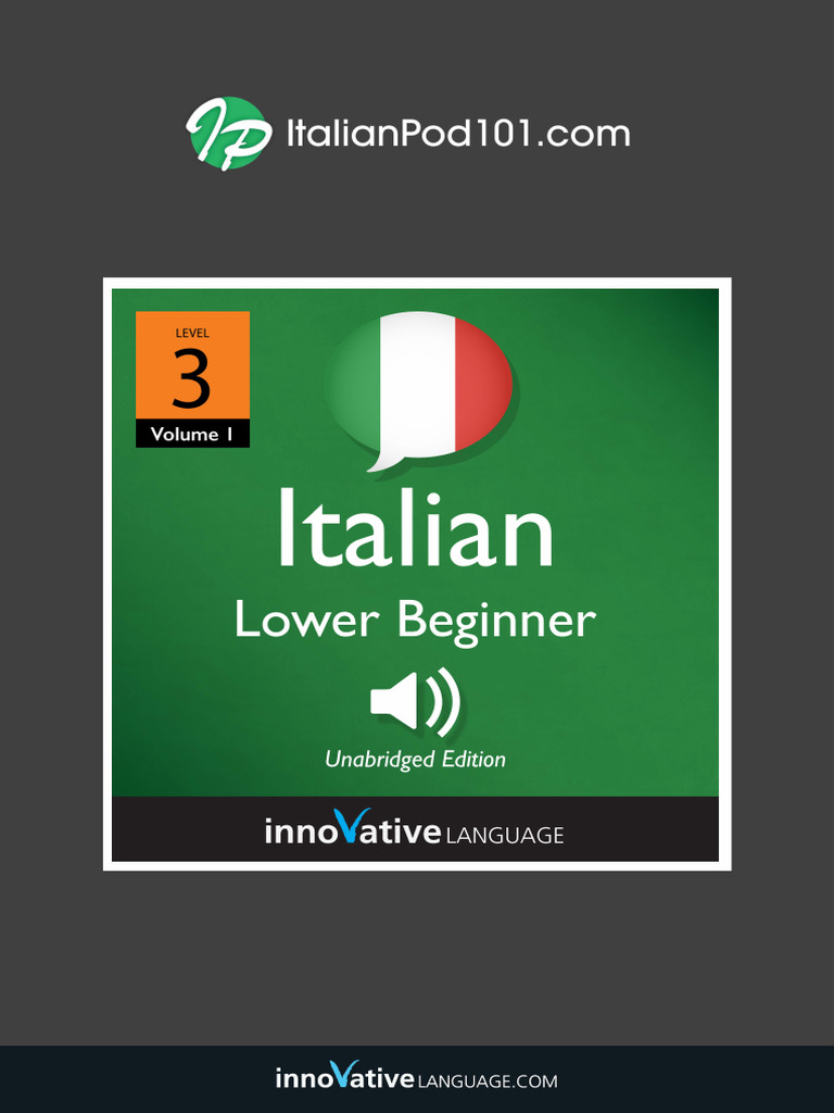 Italian 3 1 Audiobook | PDF | Verb | Semantic Units