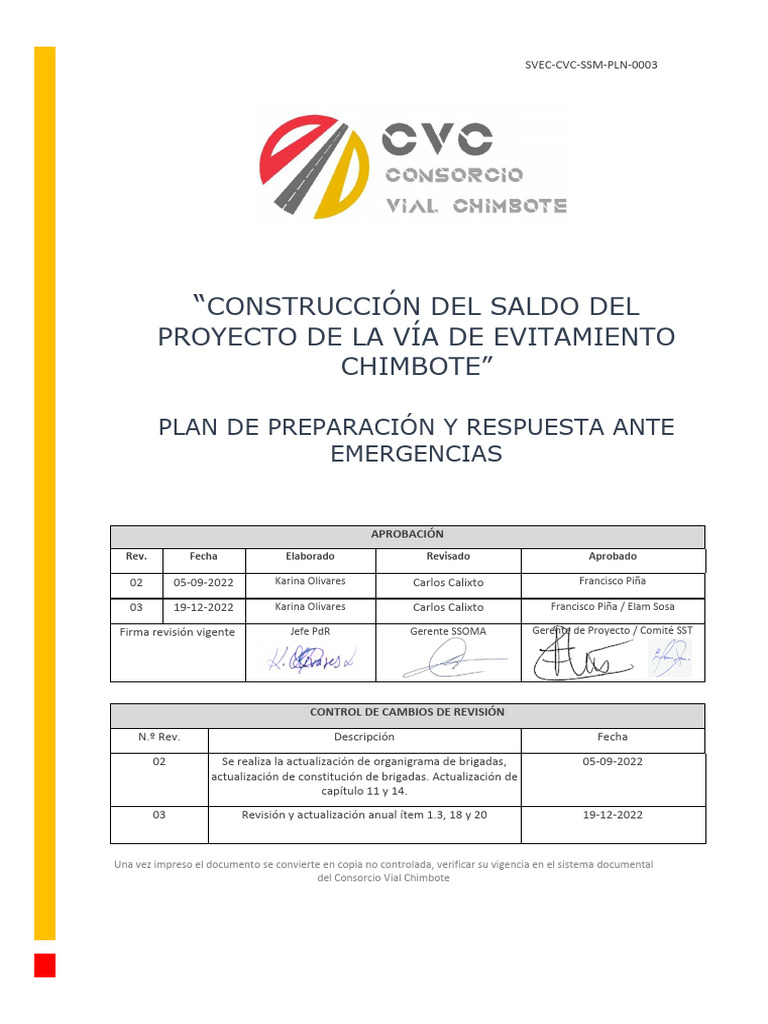 SVEC-CVC-SSM-PLN-0003 Plan de Preparación y Respuesta Ante Emergencias ...