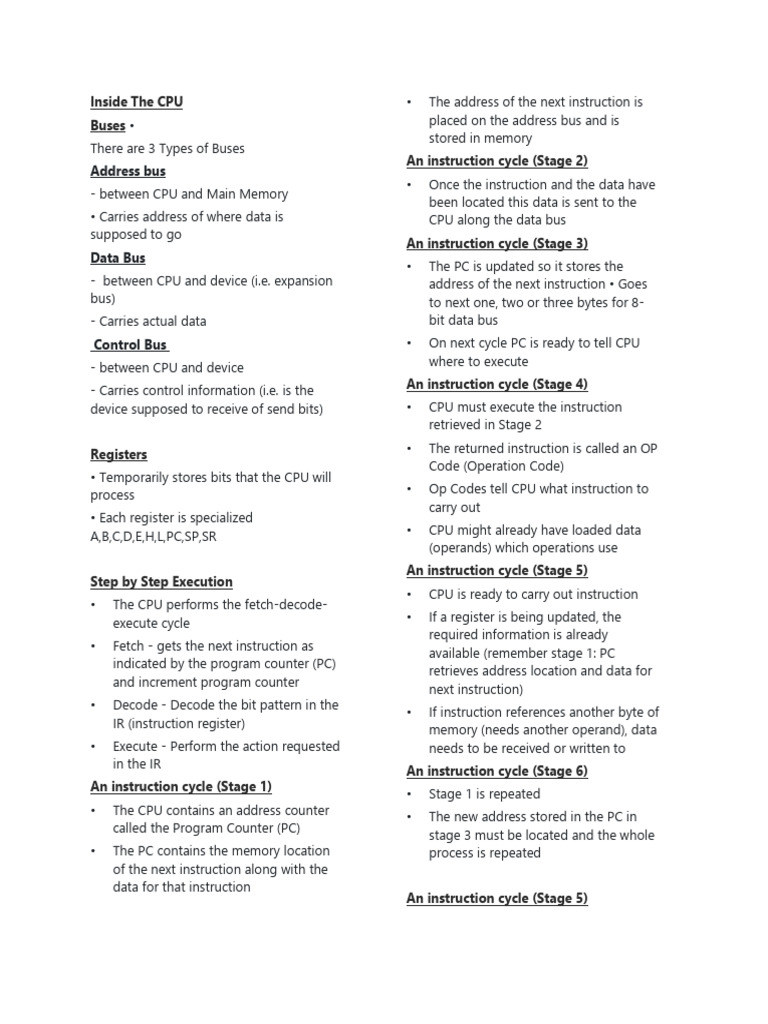Inside The CPU | PDF | Central Processing Unit | Computer Data Storage