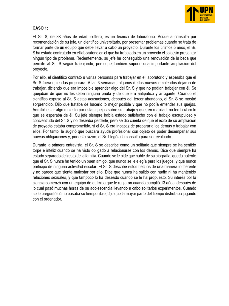 Casos 2 | PDF | Relaciones personales, crianza y desarrollo personal