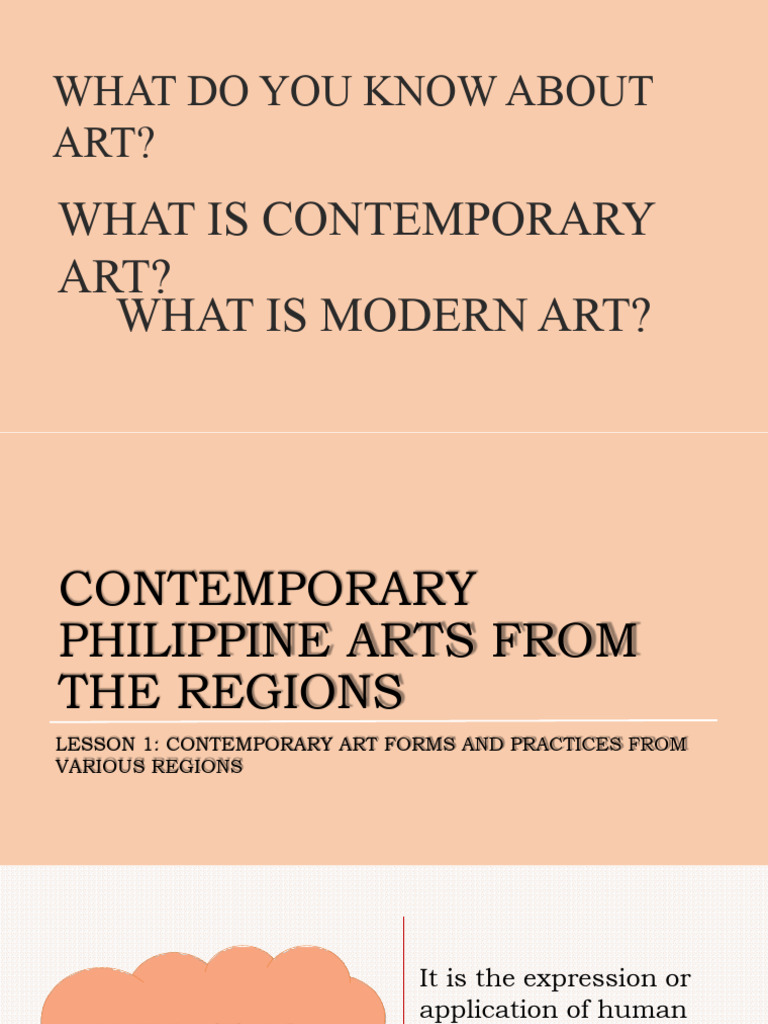 CPAR - Lesson 1 | PDF | The Arts | Aesthetics