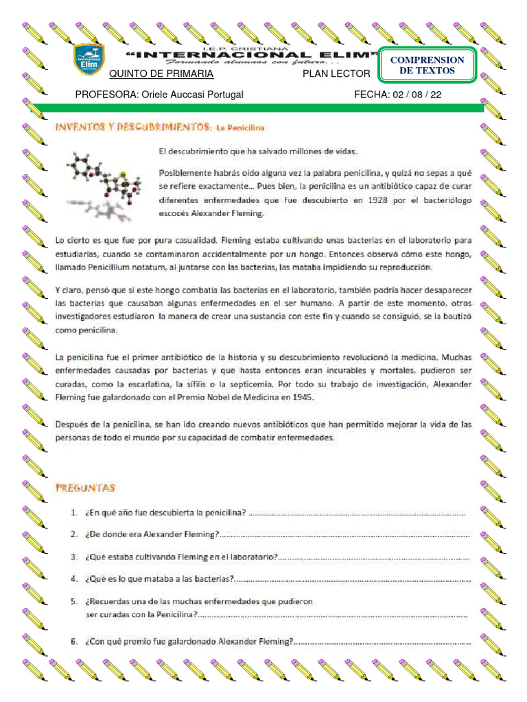 Plan Lector 5,6 de Primaria | PDF