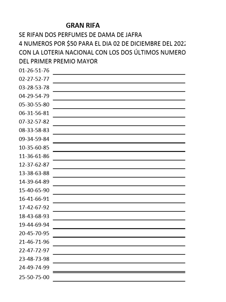 Rifa de Perfumes Jafra: Participa Aquí | PDF
