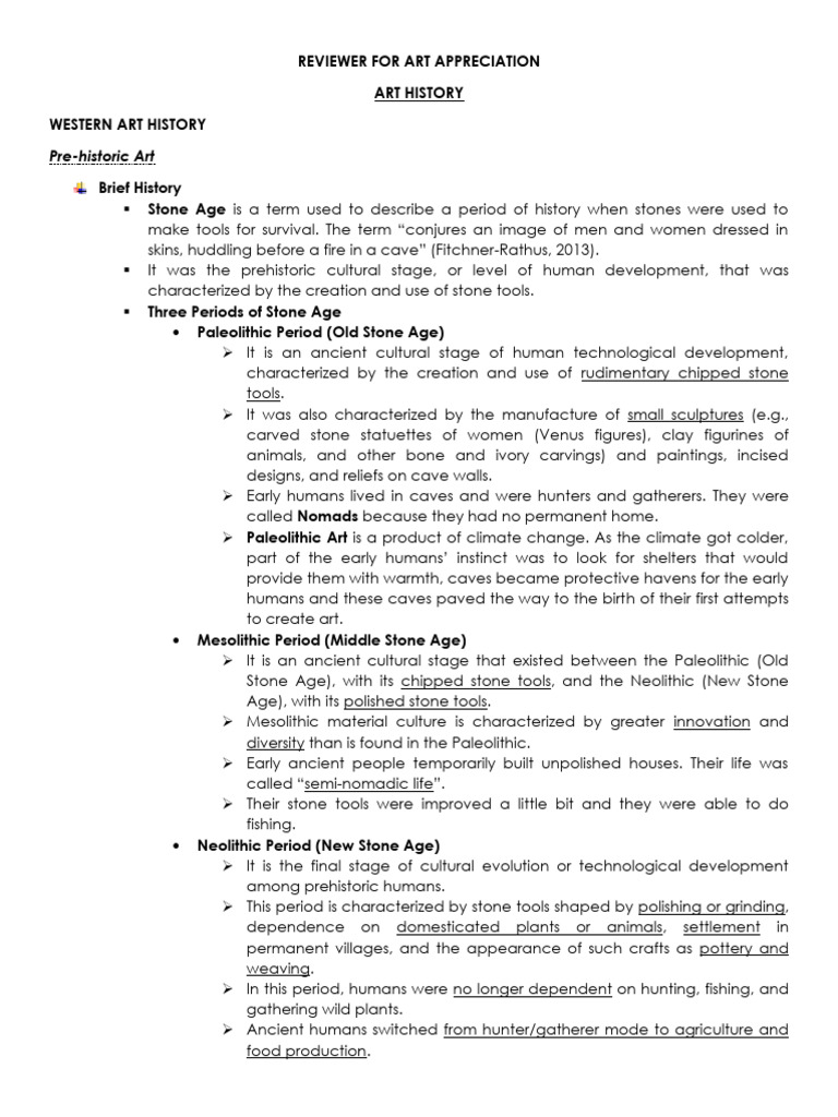 Reviewer For Art Appreciation | PDF