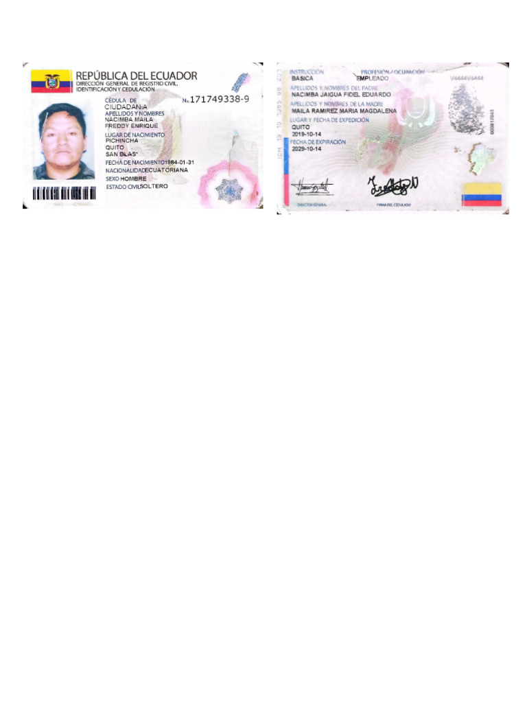 Cedulas | PDF