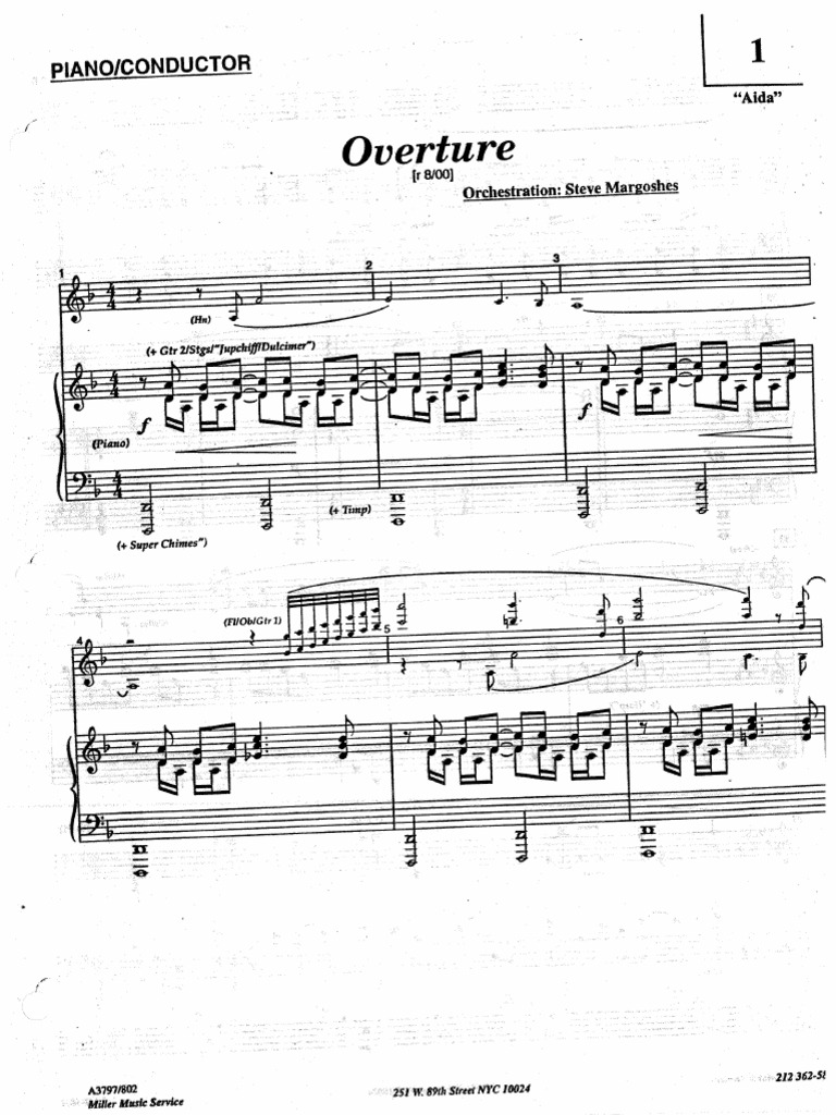 Aida - Conductor's Score | PDF