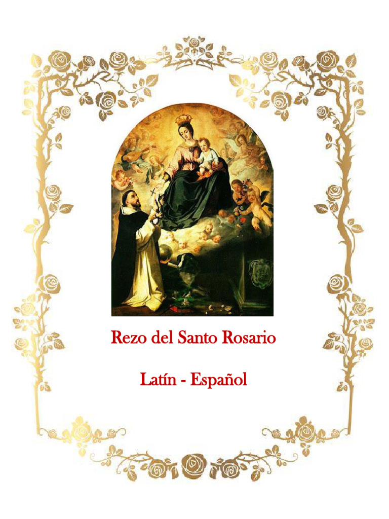 Rezo Completo del Santo Rosario | PDF | orador del Señor | María, madre ...