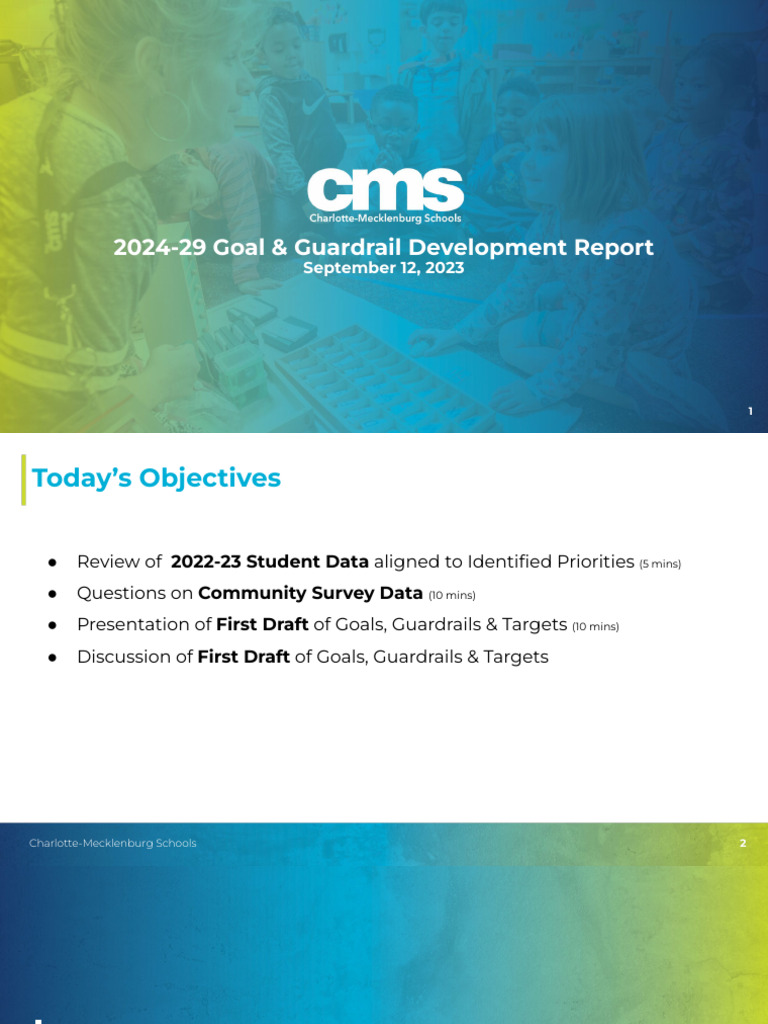 CMS 2024-29 Goal & Guardrail Development Report | PDF | Literacy