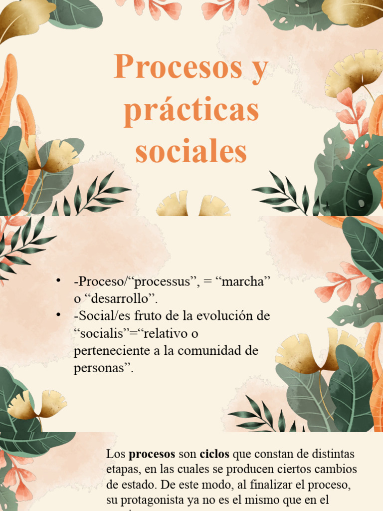 Procesos y Prácticas Sociales | PDF | Grupo social | Sociedad