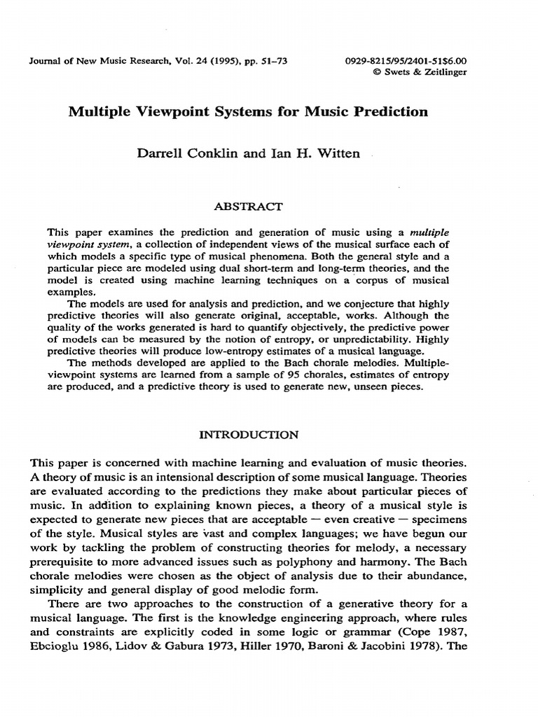 Conklin 1995 | PDF | Interval (Music) | Theory