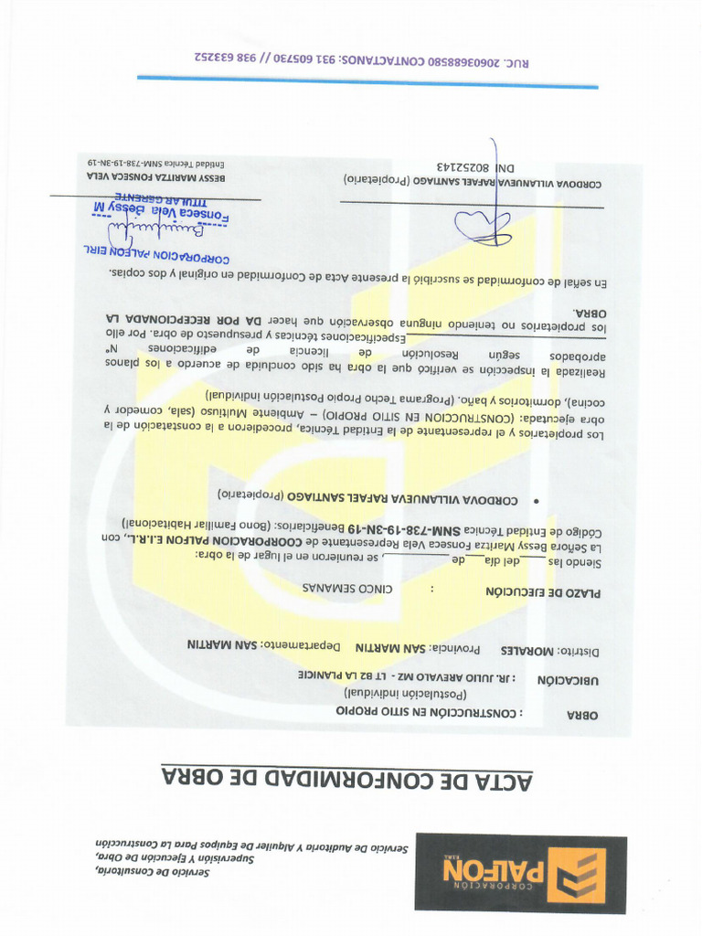 Acta Conform. Cordova Rafael | PDF Acta Conform. Cordova Rafael | PDF