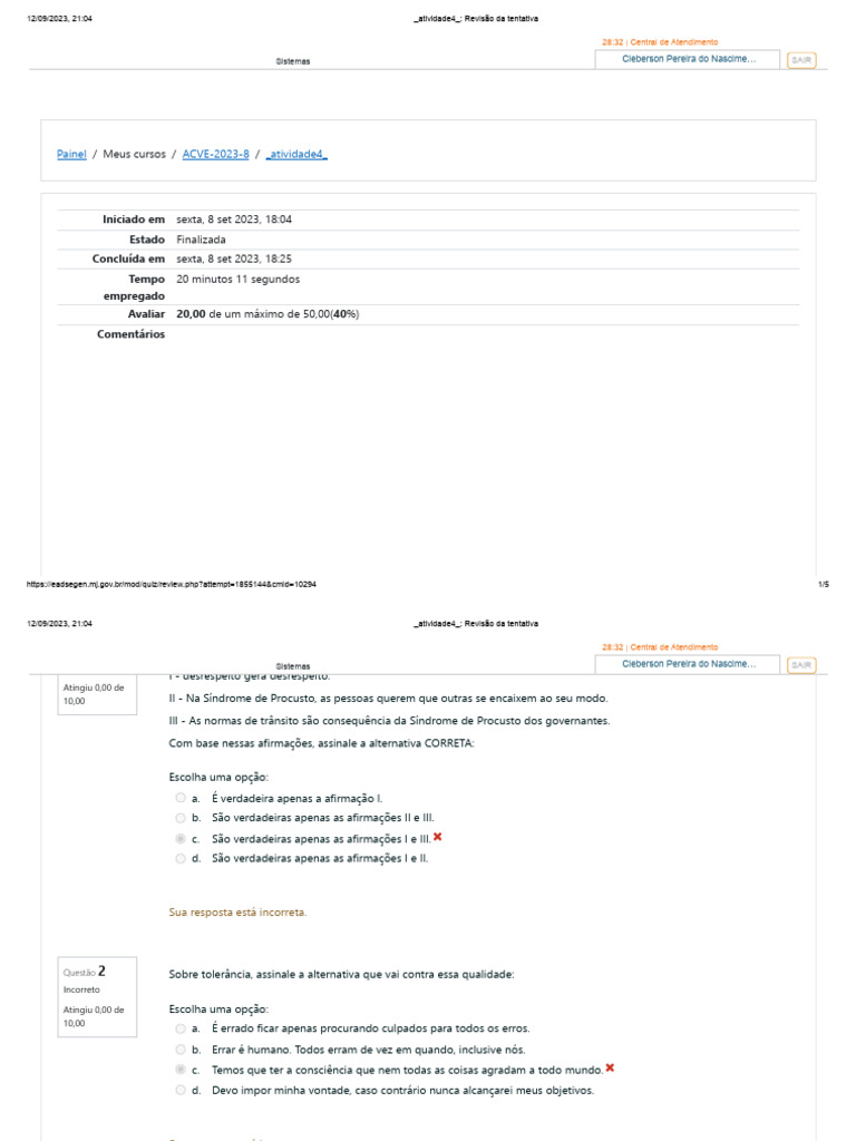 Atividade4 - Revisão Da Tentativa | PDF