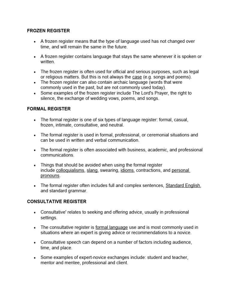 Frozen Register | PDF | Mentorship | Communication