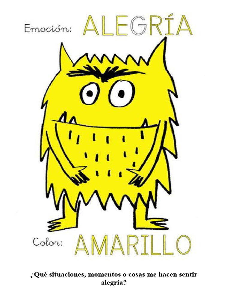 Cuento El Monstruo de Las Emociones | PDF