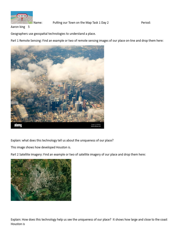 Putting Our Town On The Map T1 D2 | PDF | Technology & Engineering