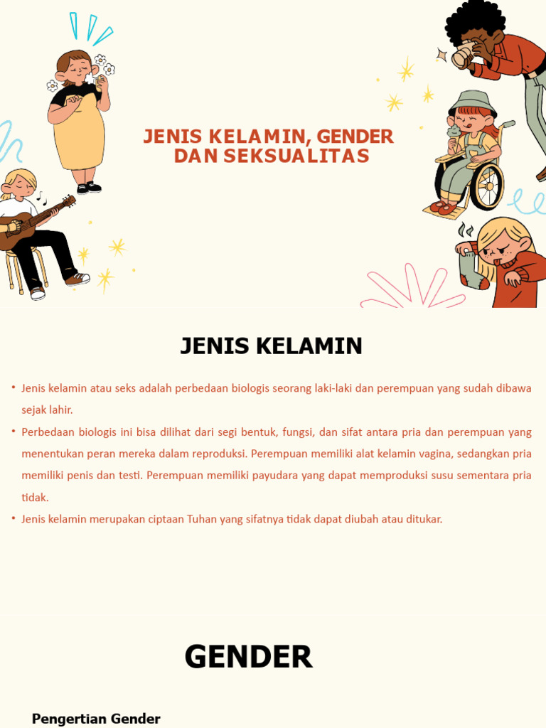 Materi 3 Gender Jenis Kelamin Seksualitas Pdf