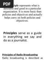 Principles of Journalism | PDF | Journalism | Information
