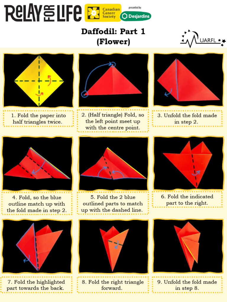 Orchid Origami Folding Instructions | PDF