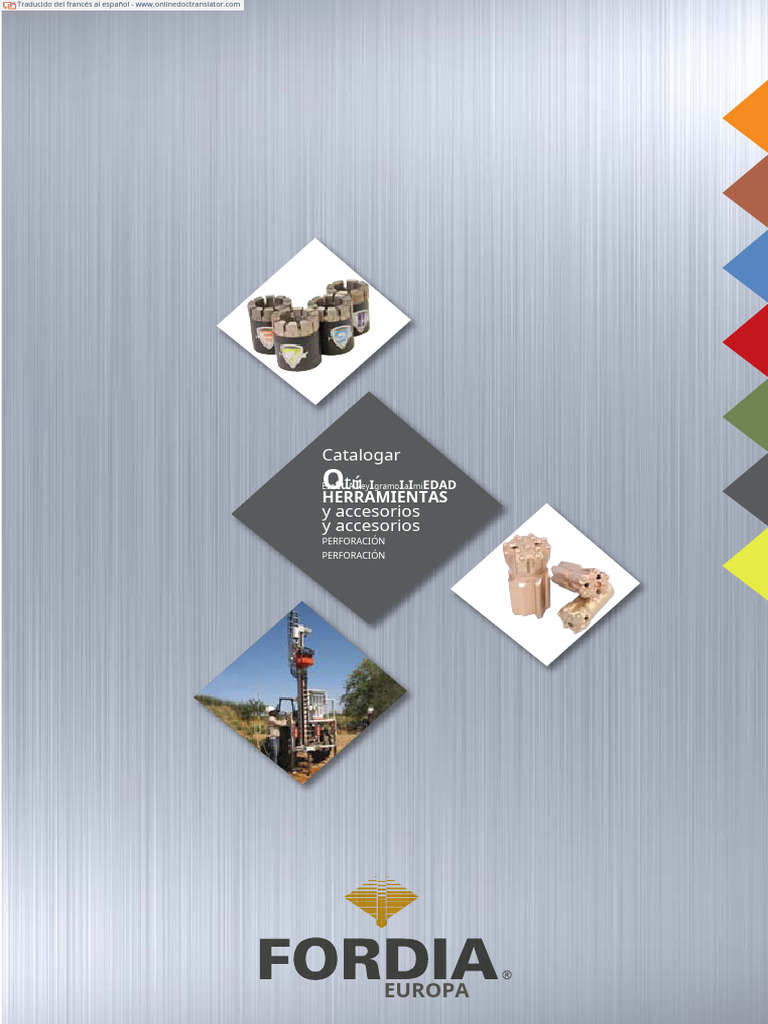 FORDIA - Geotechnical Catalogue EU - Fr.es | PDF | Perforación | Business