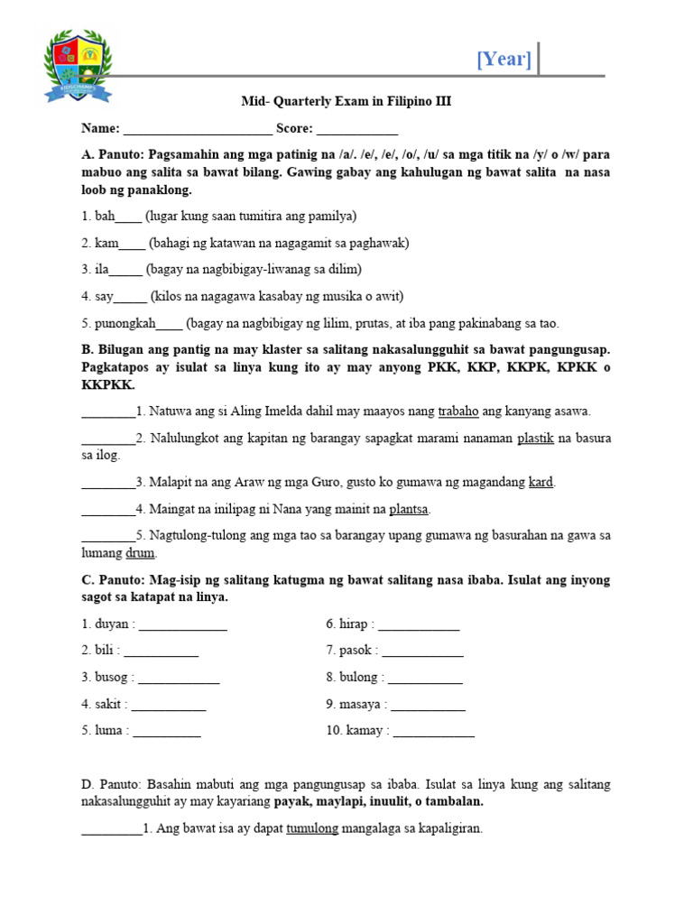 BBAG3 - Mid Q1-Fil | PDF