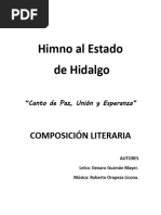 Himno al Estado de Hidalgo: Letra Completa | PDF