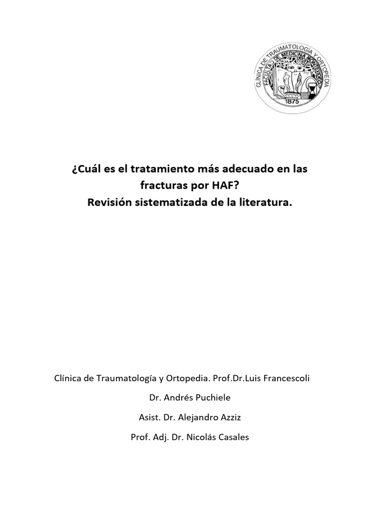 Revision HAF | PDF | Cirugía | Medicina CLINICA