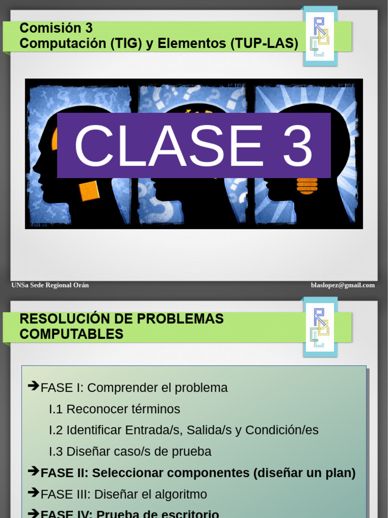 Computacion - Clase 03 | PDF | División (Matemáticas) | Algoritmos