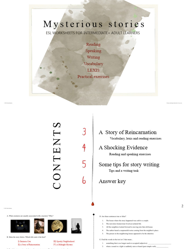 ESL Mystery Story Writing Guide | PDF | Burglary