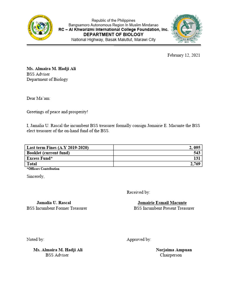 Treasurer Consign | PDF