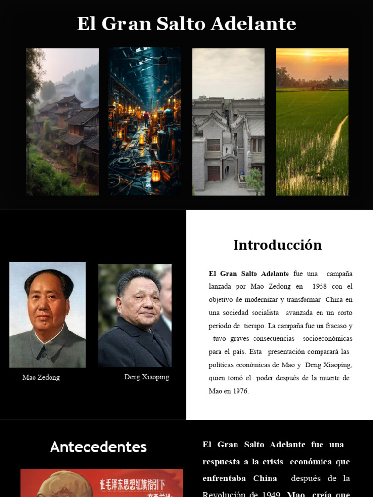 El Gran Salto Adelante Pdf Mao Zedong Economias
