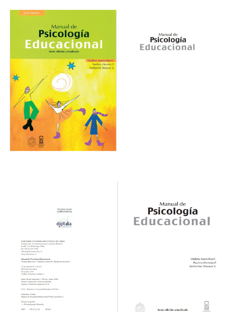 1 Manual de Psicologia Educacional Arancibia V Herrera P Strasser K ...