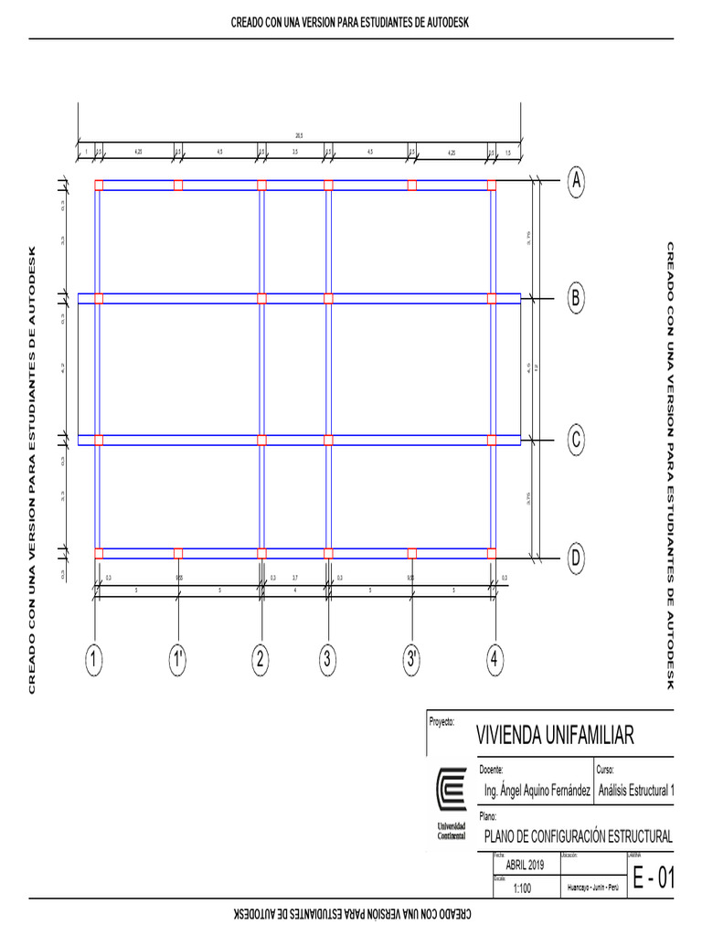 Plano de Estructuras-Modelo | PDF