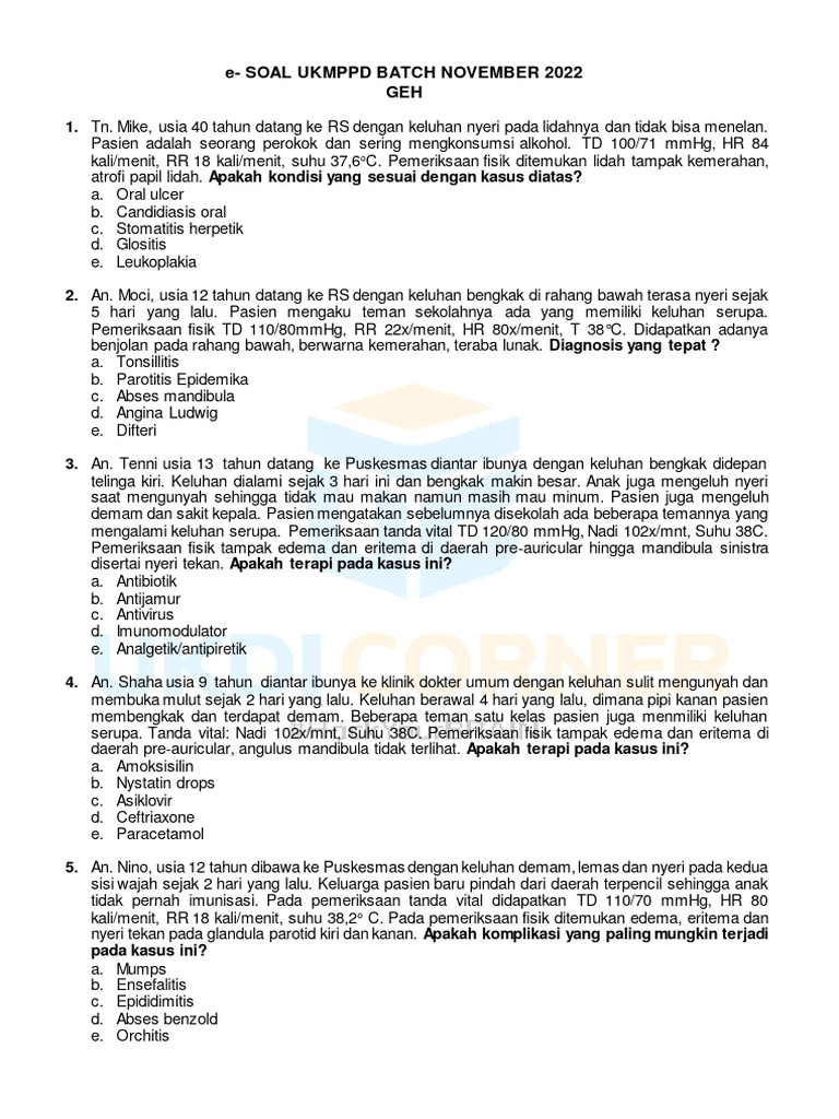 E-Soal Batch November 2022 GEH | PDF