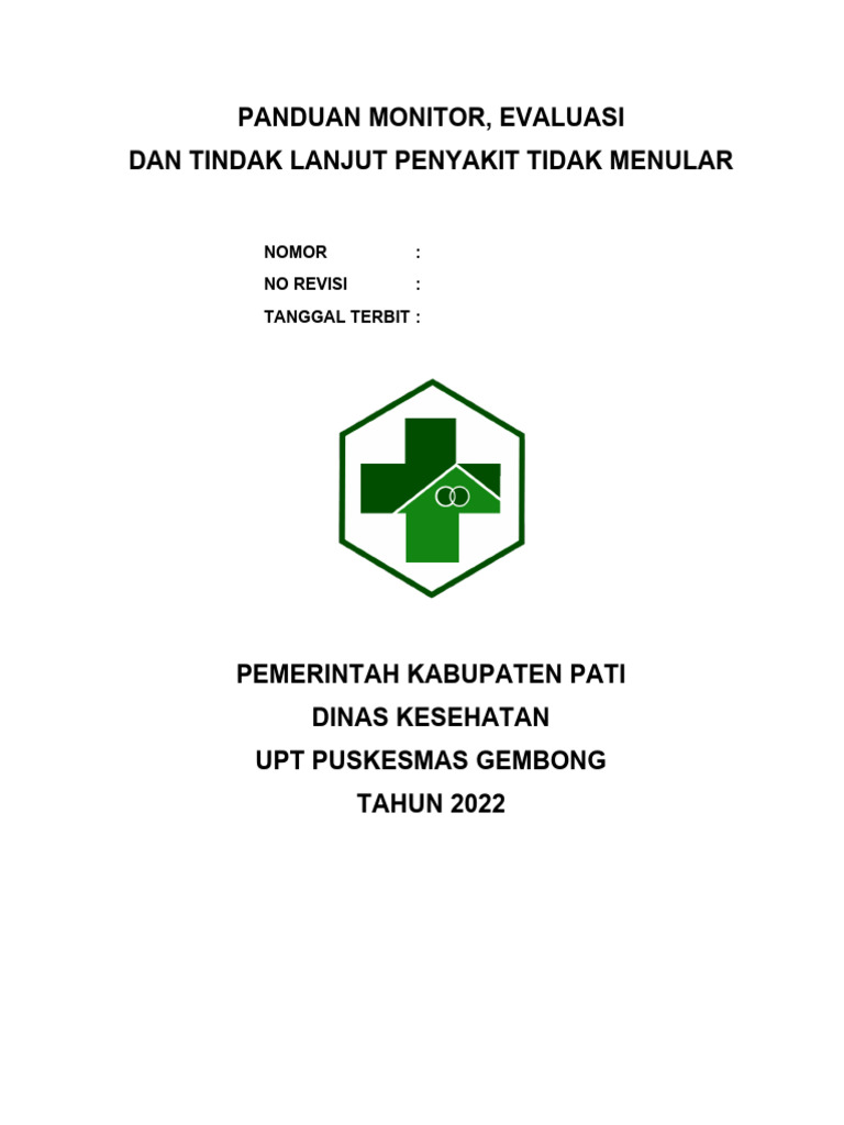 4.5.1.7 Panduan Monitor, Evaluasi Dan Tindak Lanjut Penyakit Tidak Menular | PDF | Bisnis