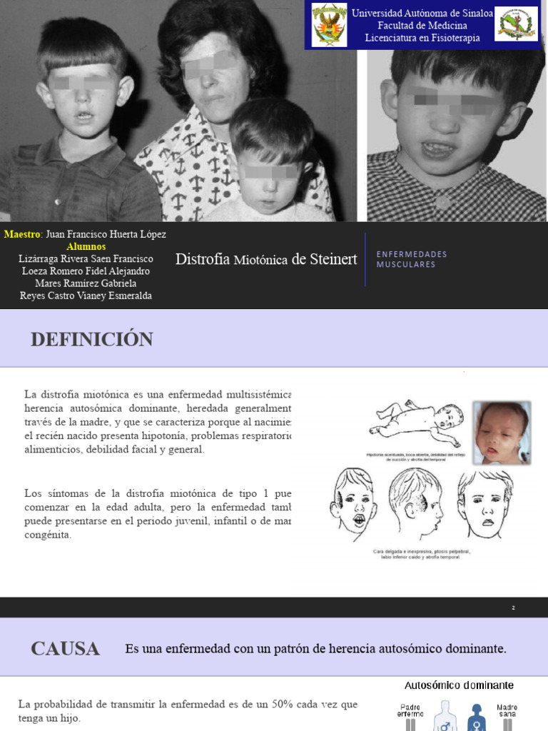 Distrofia Miotónica: Guía para Fisioterapeutas | PDF | Medicina CLINICA ...