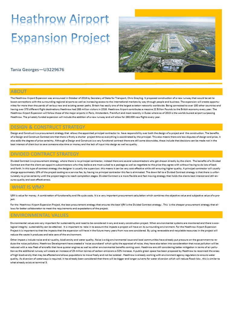 Heathrow Expansion Poster | PDF | Airport | Natural Environment