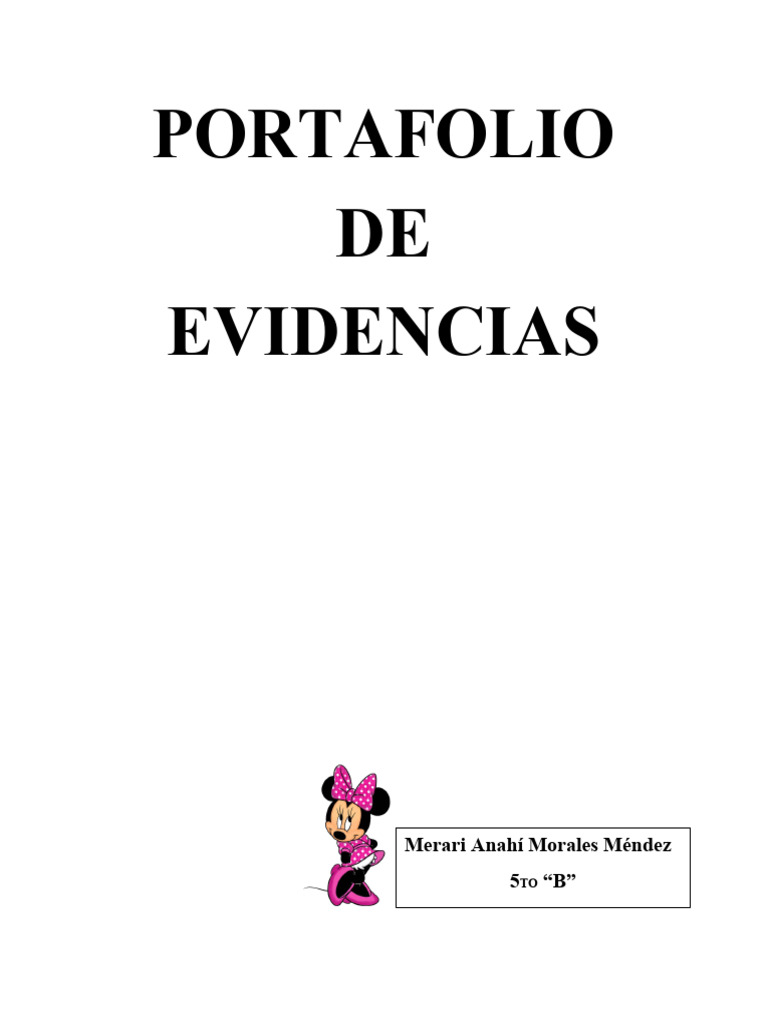 PORTAFOLIO de Evidencia | PDF