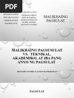 Module Sa Malikhaing Pagsusulat | PDF