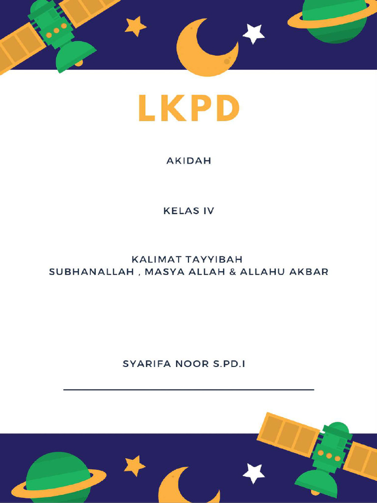 LKPD Subhanallah, Masya Allah Dan Allahu Akbar | PDF