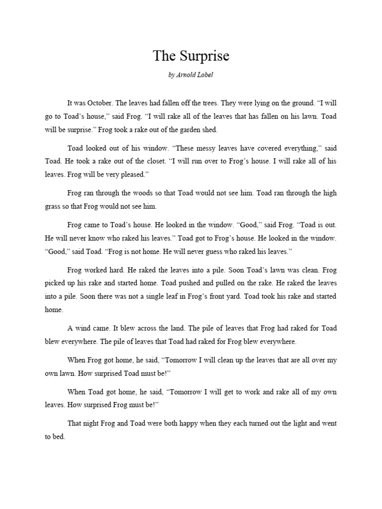 The Surprise | PDF | Mystery, Thriller & Crime Fiction