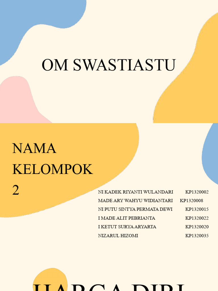 Harga Diri Rendah PPT KLP 2 | PDF