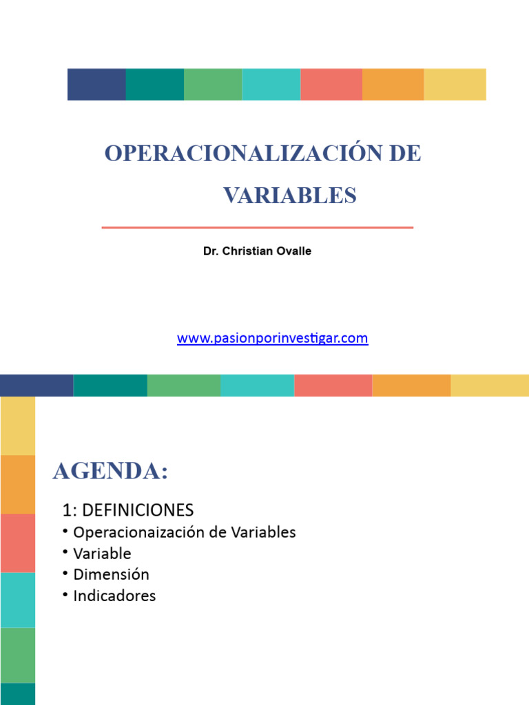 Sesion 5 - Variables - Dimensiones - Indicadores 2021 | PDF | Science