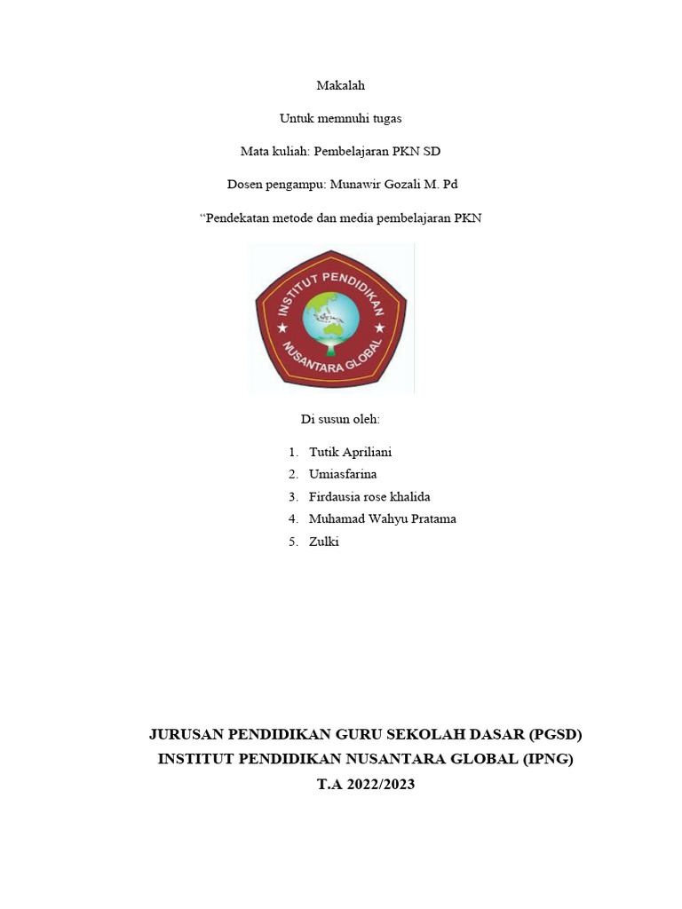 Makalah PKN | PDF | Ilmu Sosial