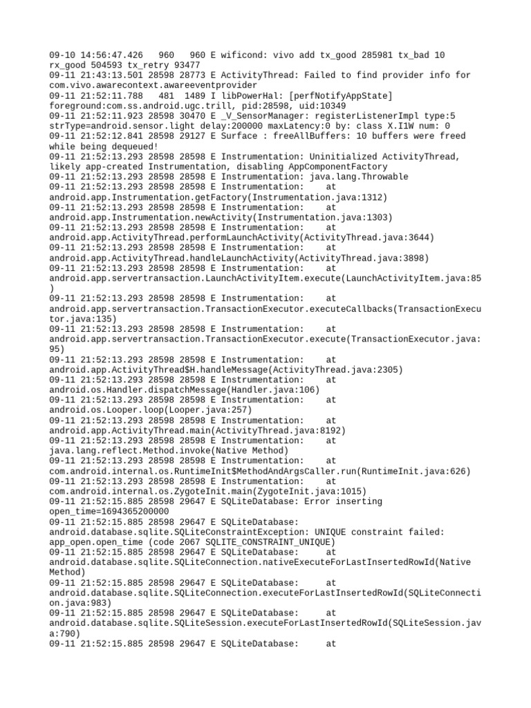 Log Pdf Java Programming Language Android Operating System