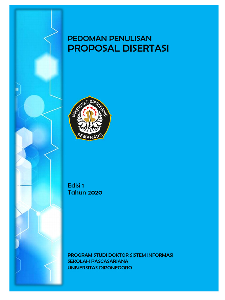 Pedoman Proposal Disertasi Doktor SI | PDF | Komputer