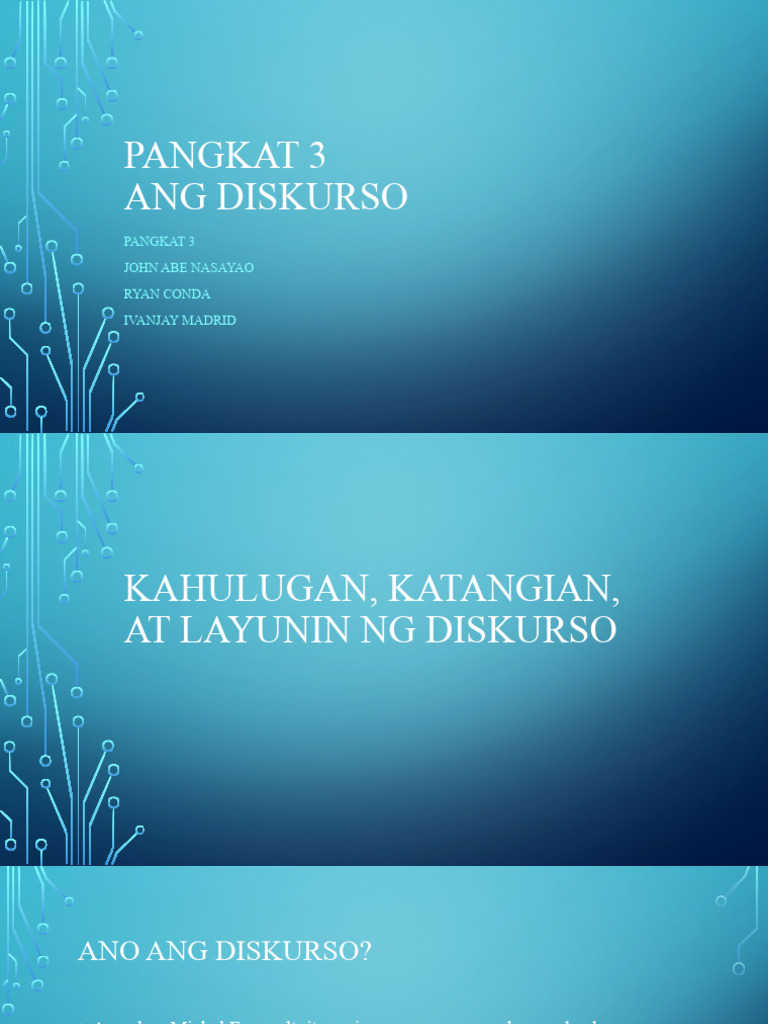Pangkat 3 Diskurso | PDF