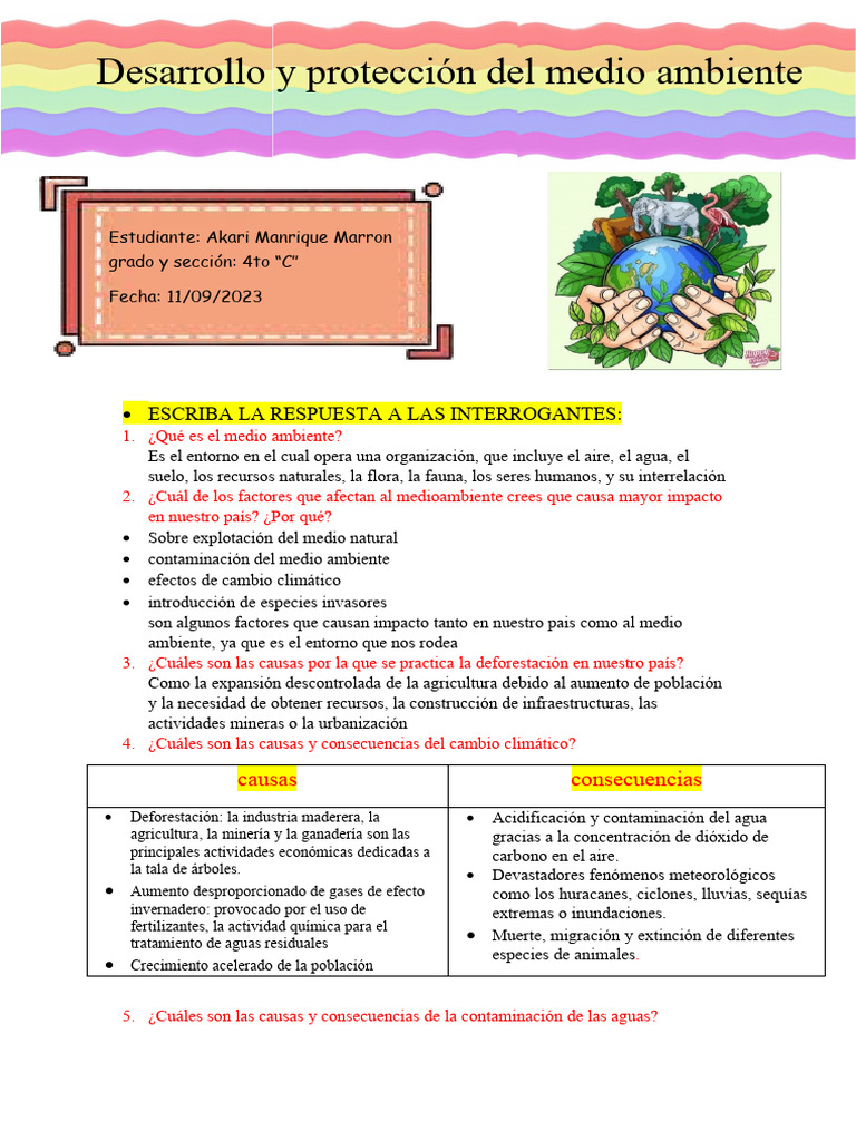 Medio Ambiente | PDF | Contaminación | Entorno natural